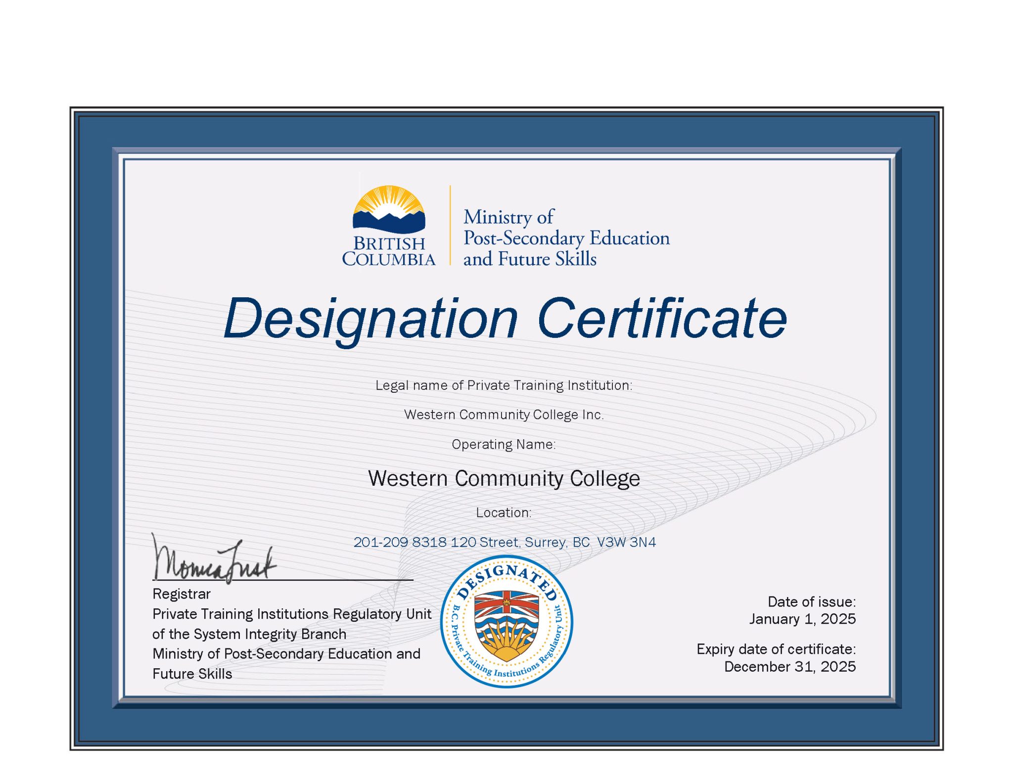 About | WCC - Western Community College