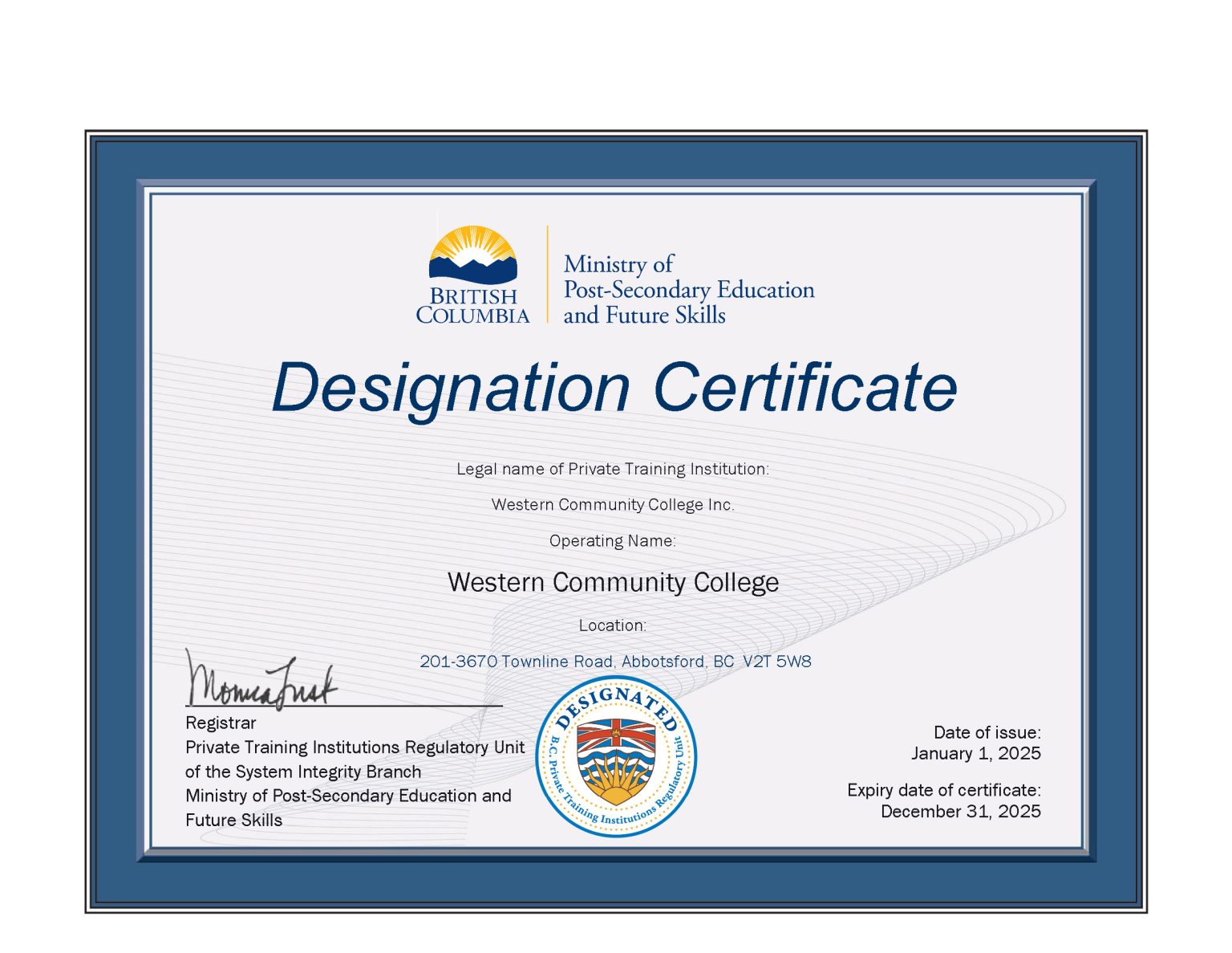 About | WCC - Western Community College